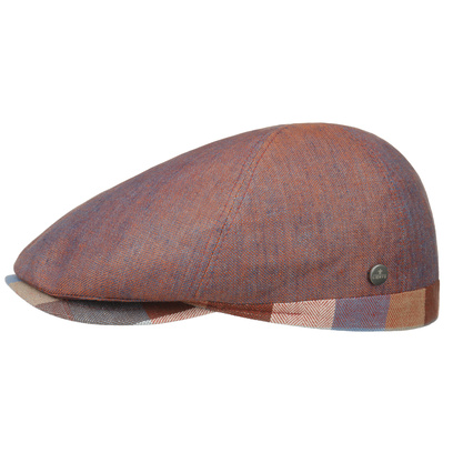 Checked Edge Flat Cap
